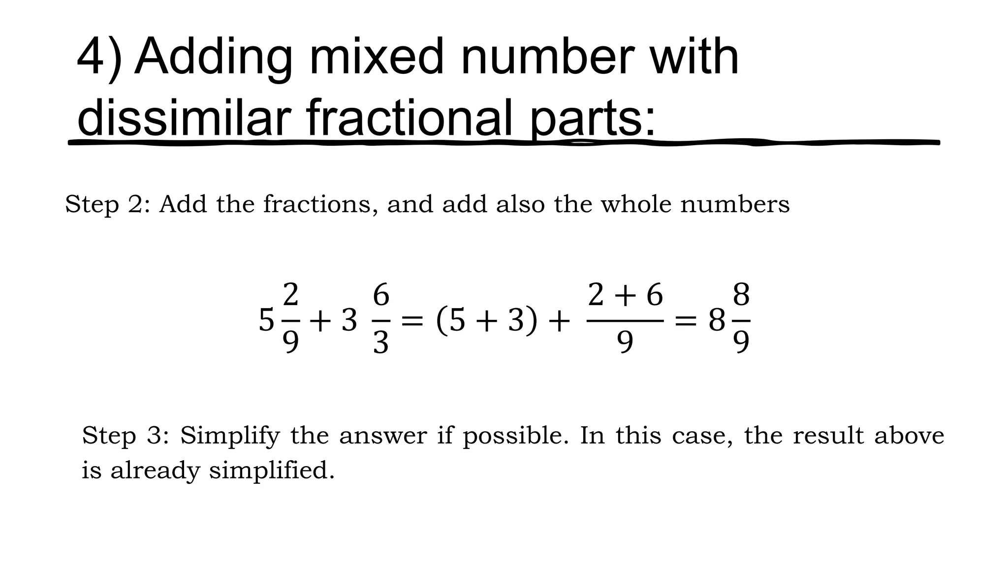 Addition of fractions and mixed numbers.pptx