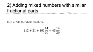 Addition of fractions and mixed numbers.pptx