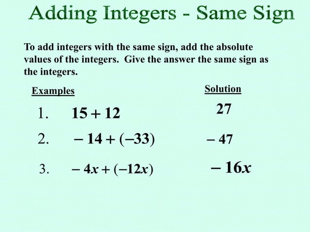 addition of integers.ppt