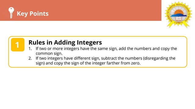 Addition of integers Grade 6 | PPTX | Homework and Study | Education