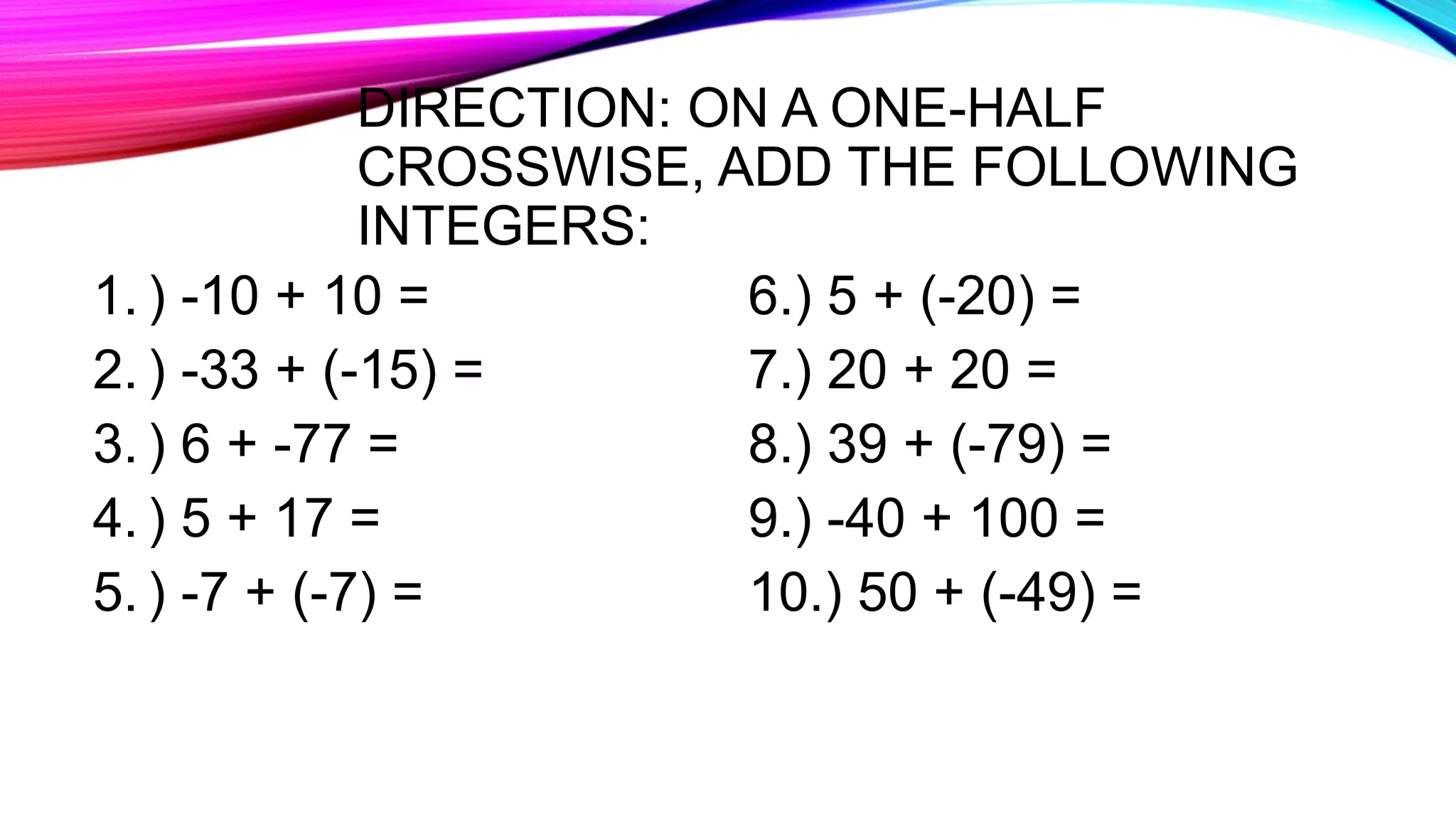 ADDITION OF INTEGERS PPT DEMO.pptx