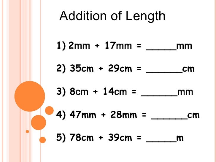 Addition of length