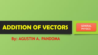 Addition of Vectors.pptx Advance Physics | PPTX