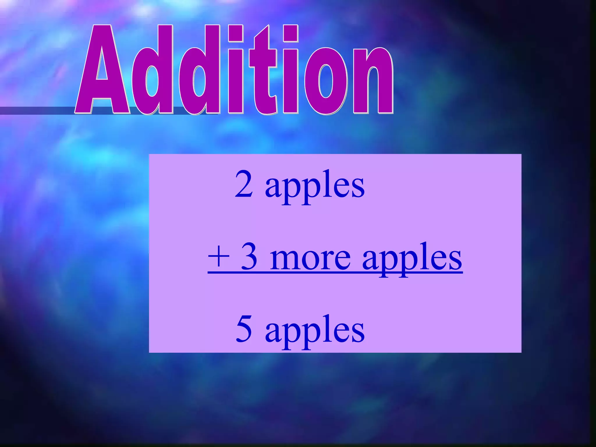Addition presentation power point | PPT