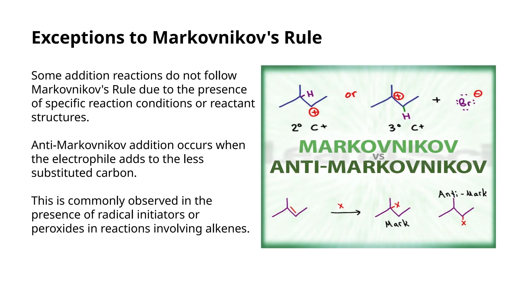 Addition Reactions, Markovnikov's Rule, And Its Applications.pptx