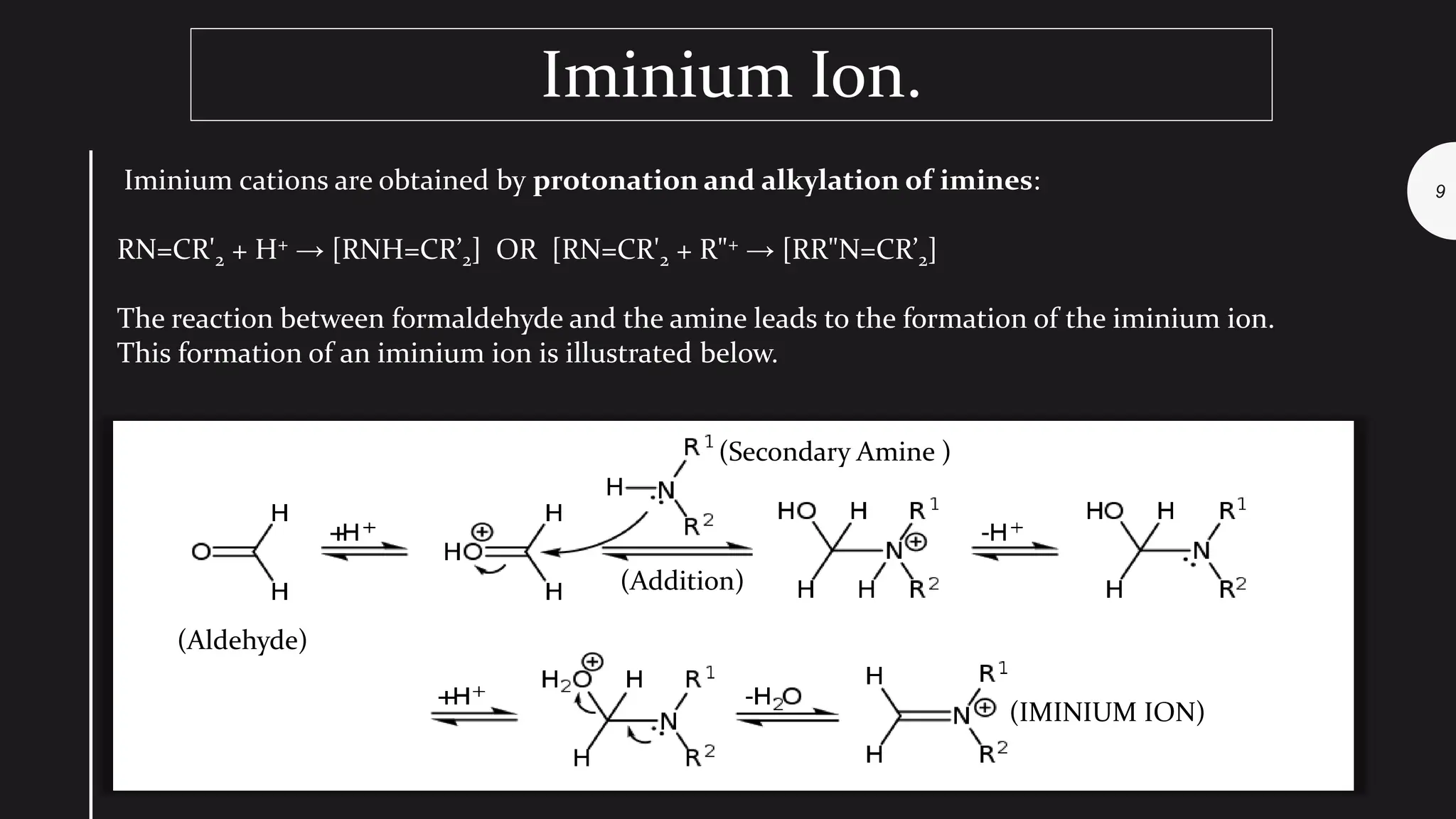 Addition Reactions with Amines and Iminium ions Mannich reaction..pptx