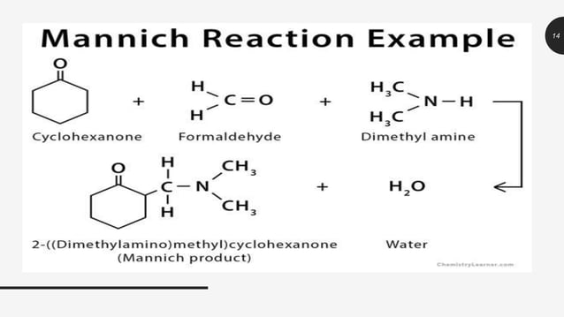 Addition Reactions with Amines and Iminium ions Mannich reaction..pptx ...