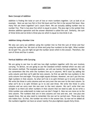 Addition script | PDF