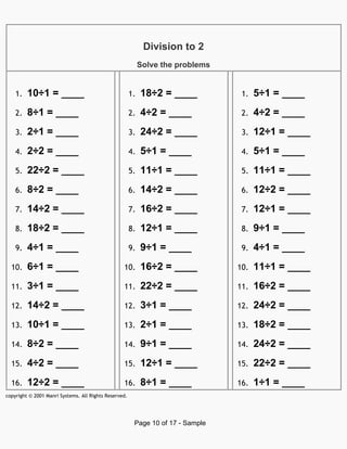 Additions, problem solving 3 rd. grade | PDF