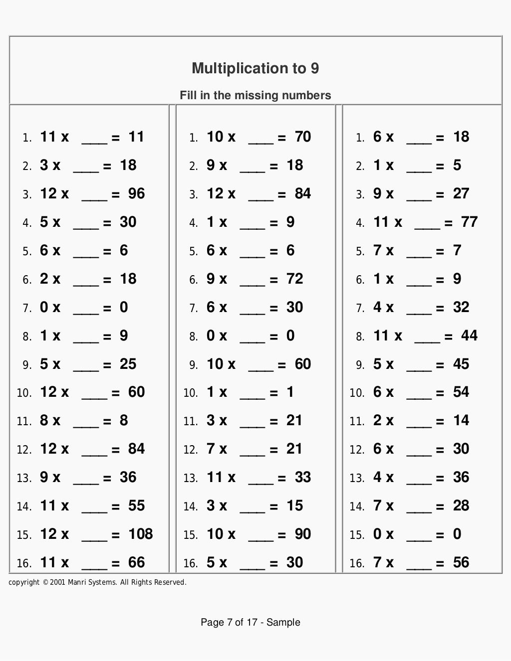 Additions, problem solving 3 rd. grade