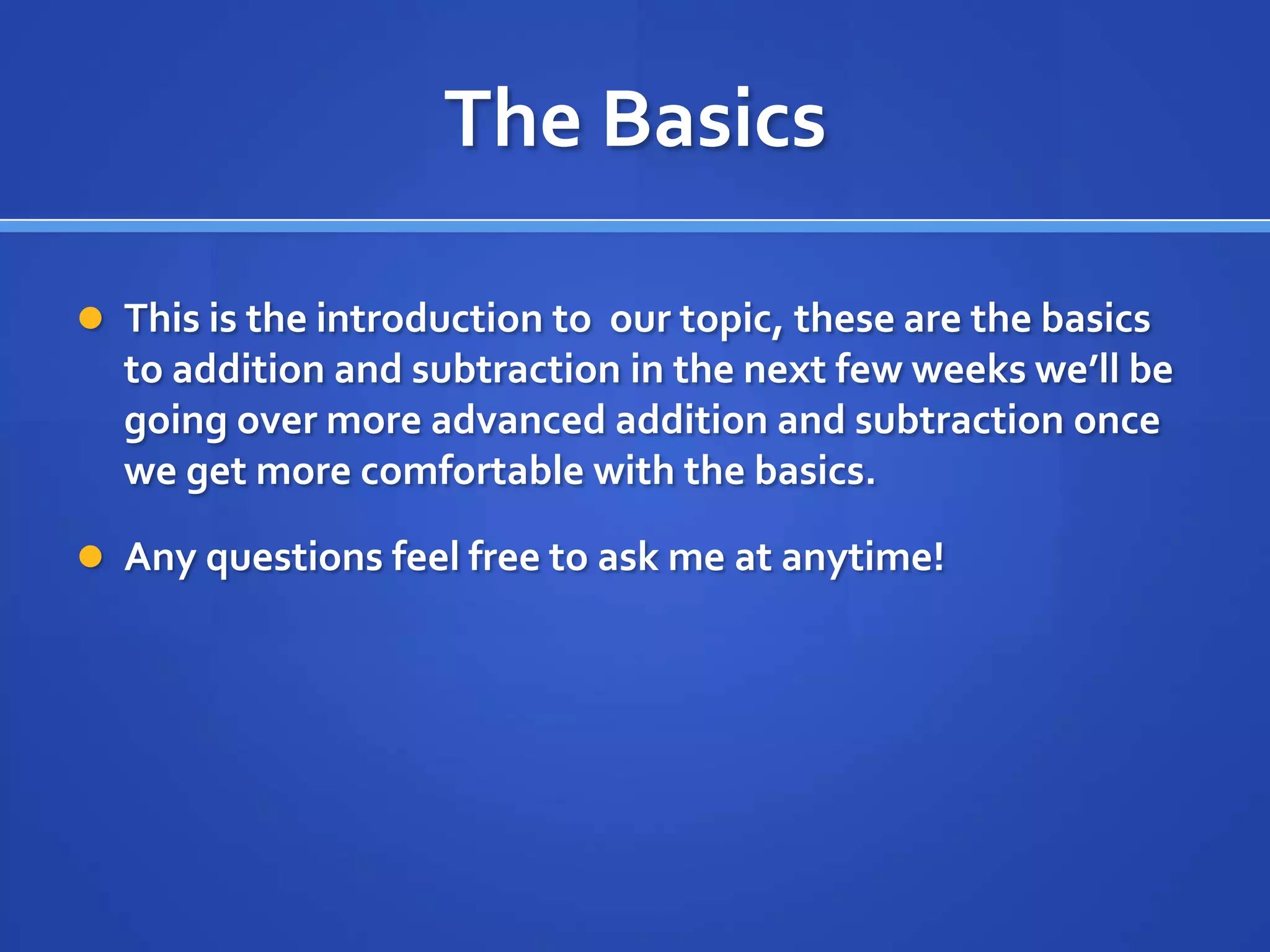 Addition&subtraction | PPTX