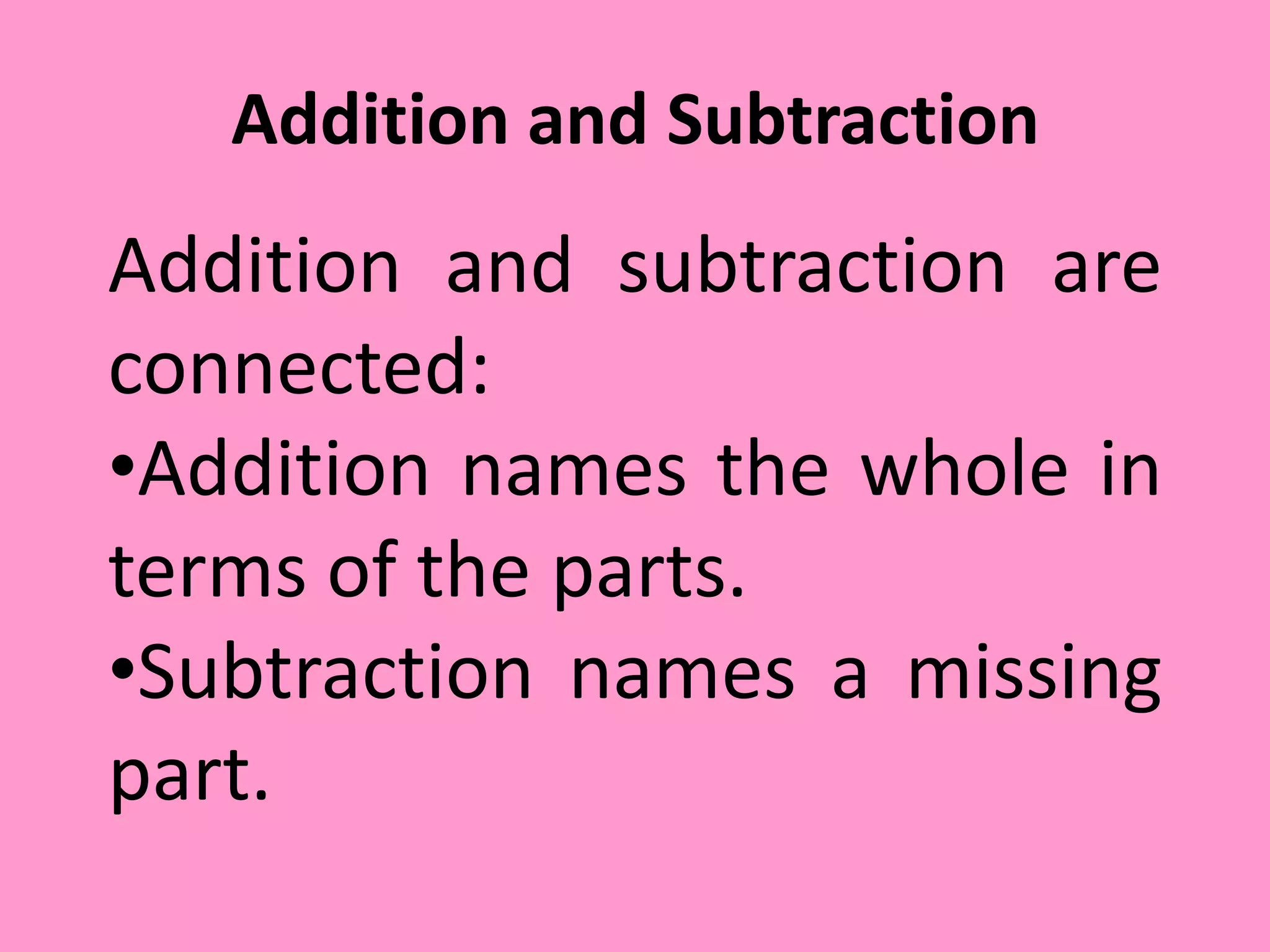Addition subtraction pd | PPTX