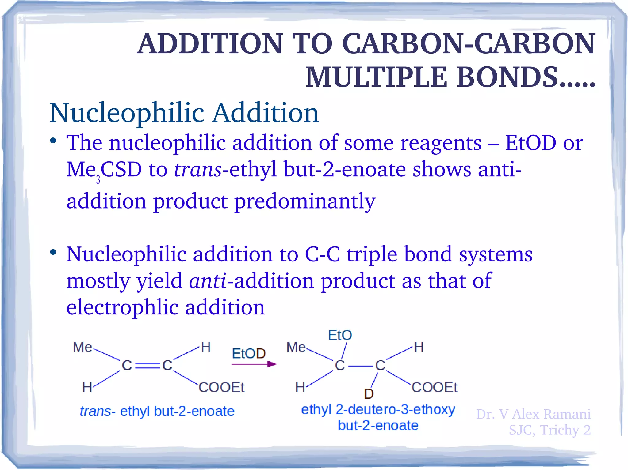 Addition to c=c multi bonds | PDF