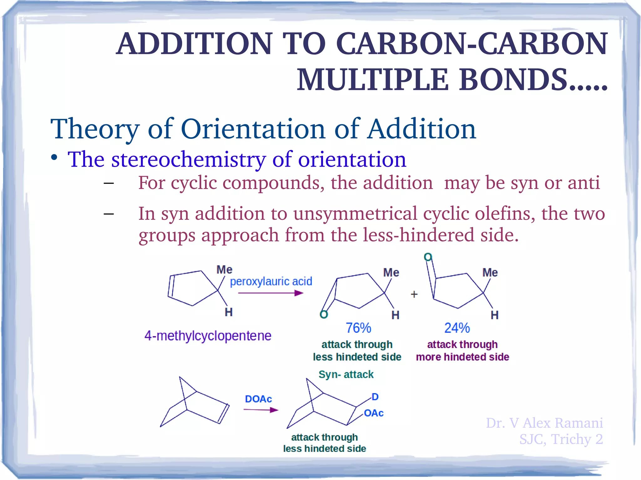 Addition to c=c multi bonds | PDF