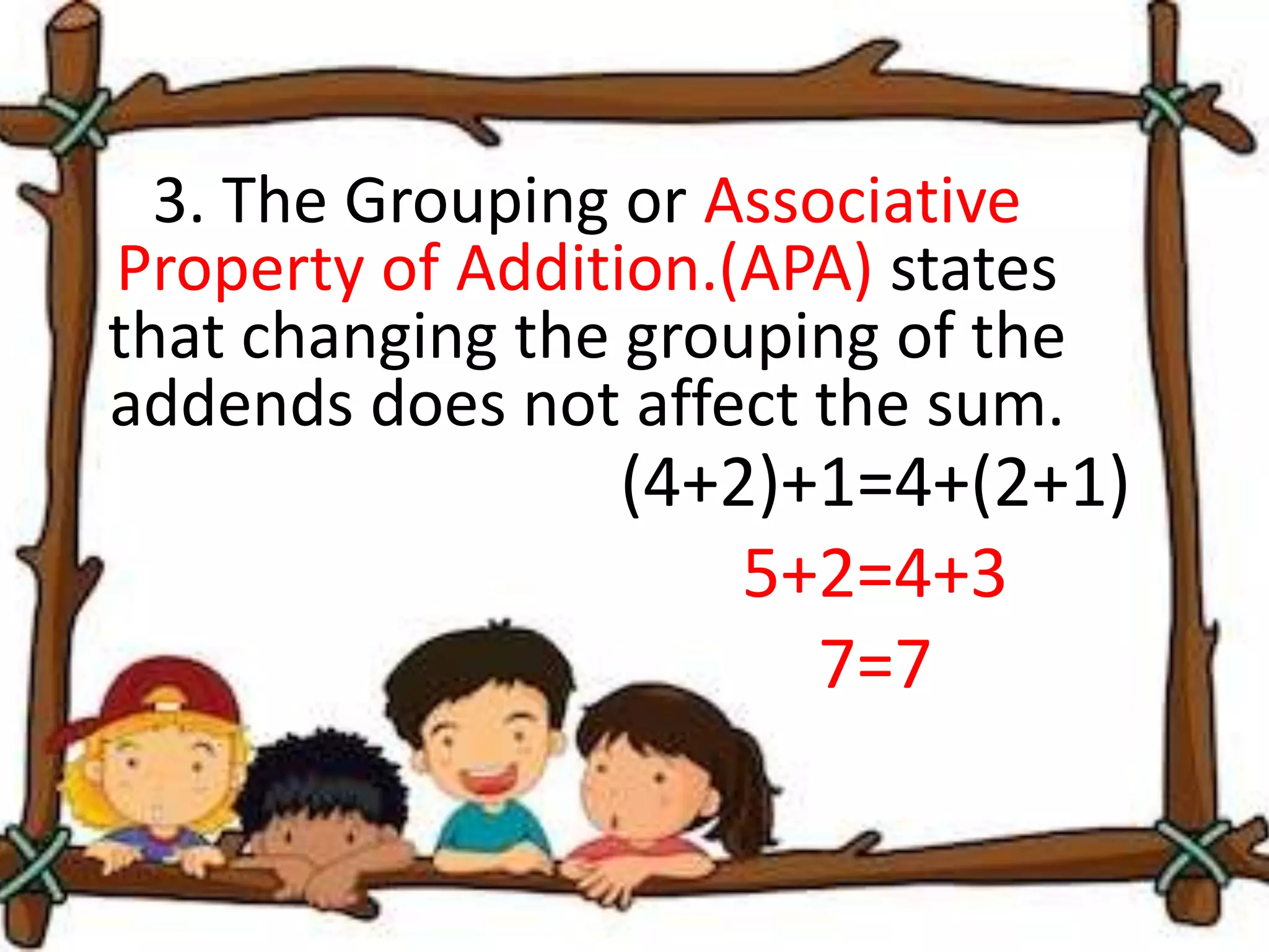 Addition using properties | PPTX