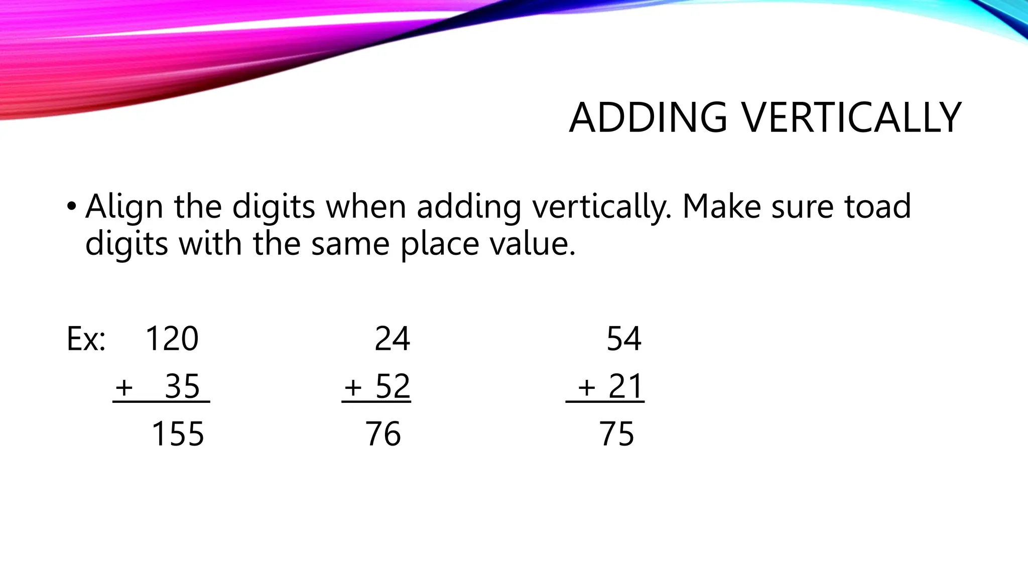 Addition without regrouping second quarter.pptx