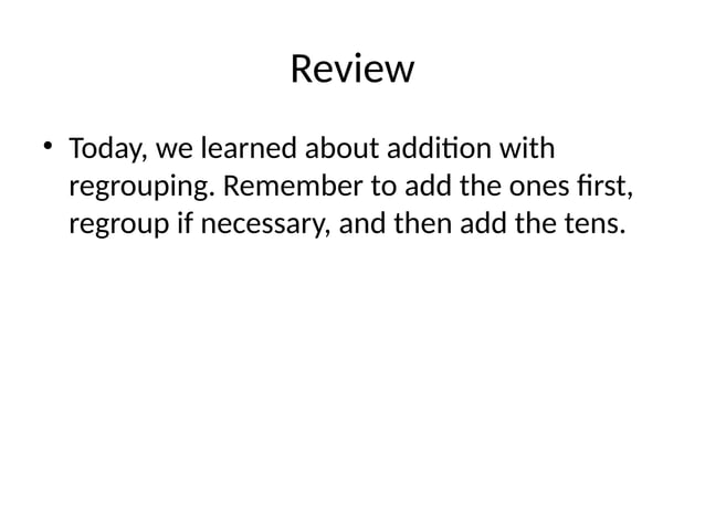 Addition_with_ the Regrouping_Grade_2.pptx | Homework and Study | Education