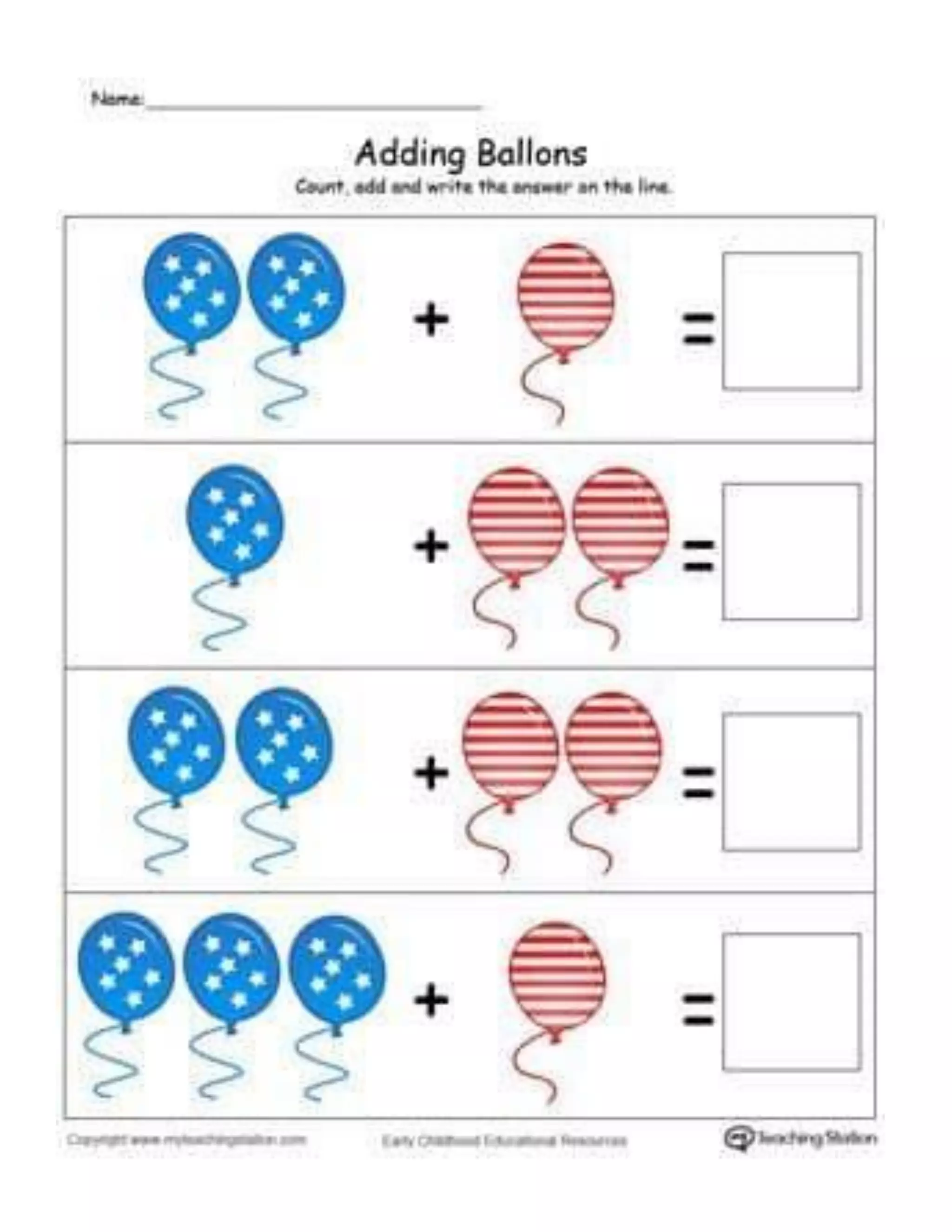 Addition Worksheets for Kindergarten New( colored).pdf
