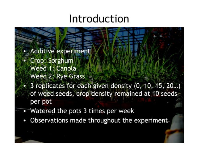 Additive Experiment | PPT