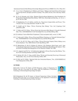 Additive gaussian noise based data perturbation in multi level trust privacy preserving data ...