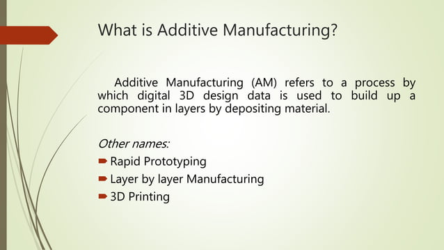 Additive Manufacturing | PPT