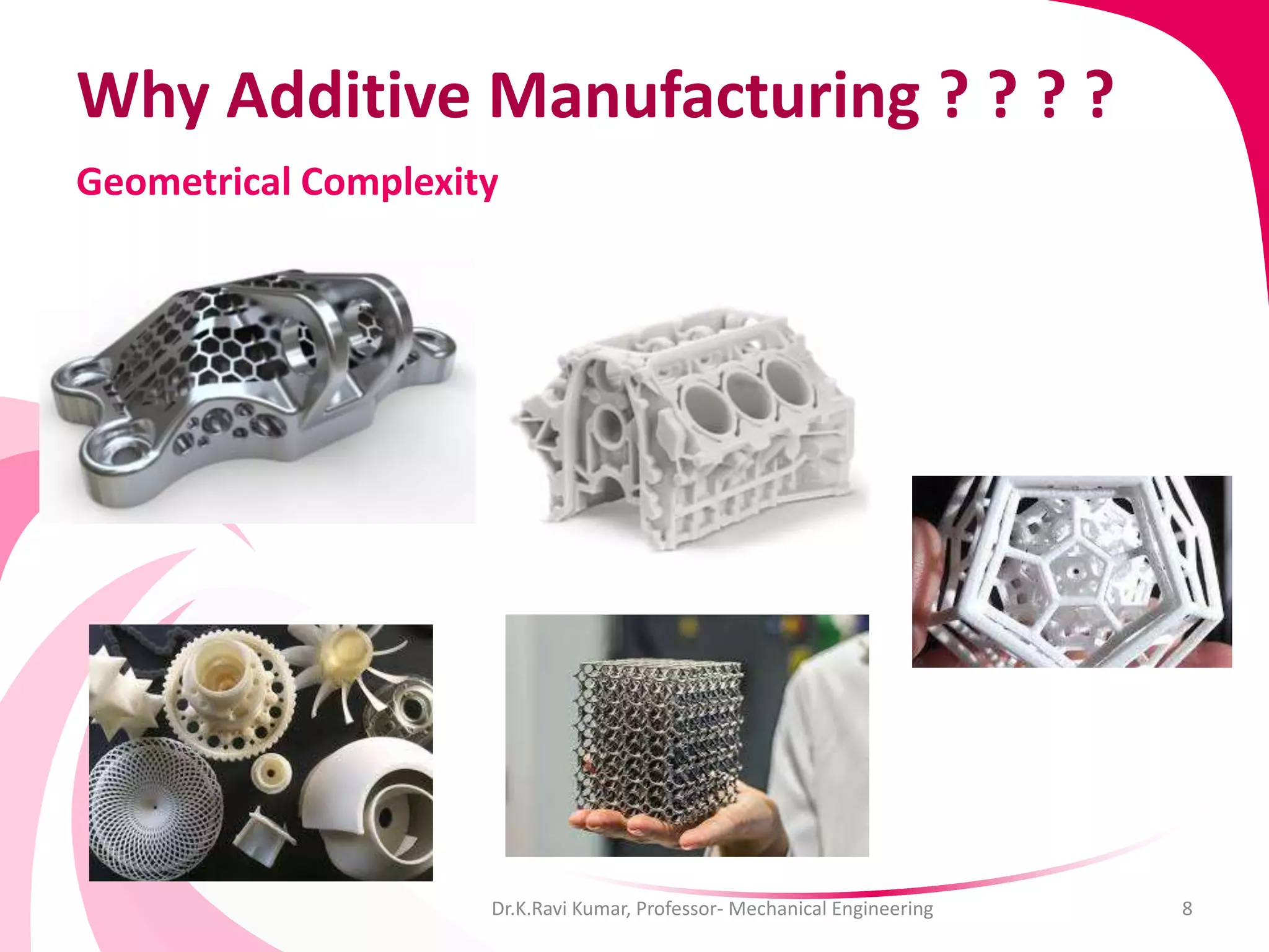 Additive manufacturing in Engineering Applications.pptx