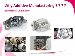 Additive manufacturing in Engineering Applications.pptx