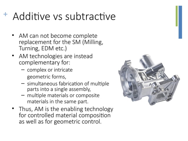 Additive manufacturing introduction and others | PPT