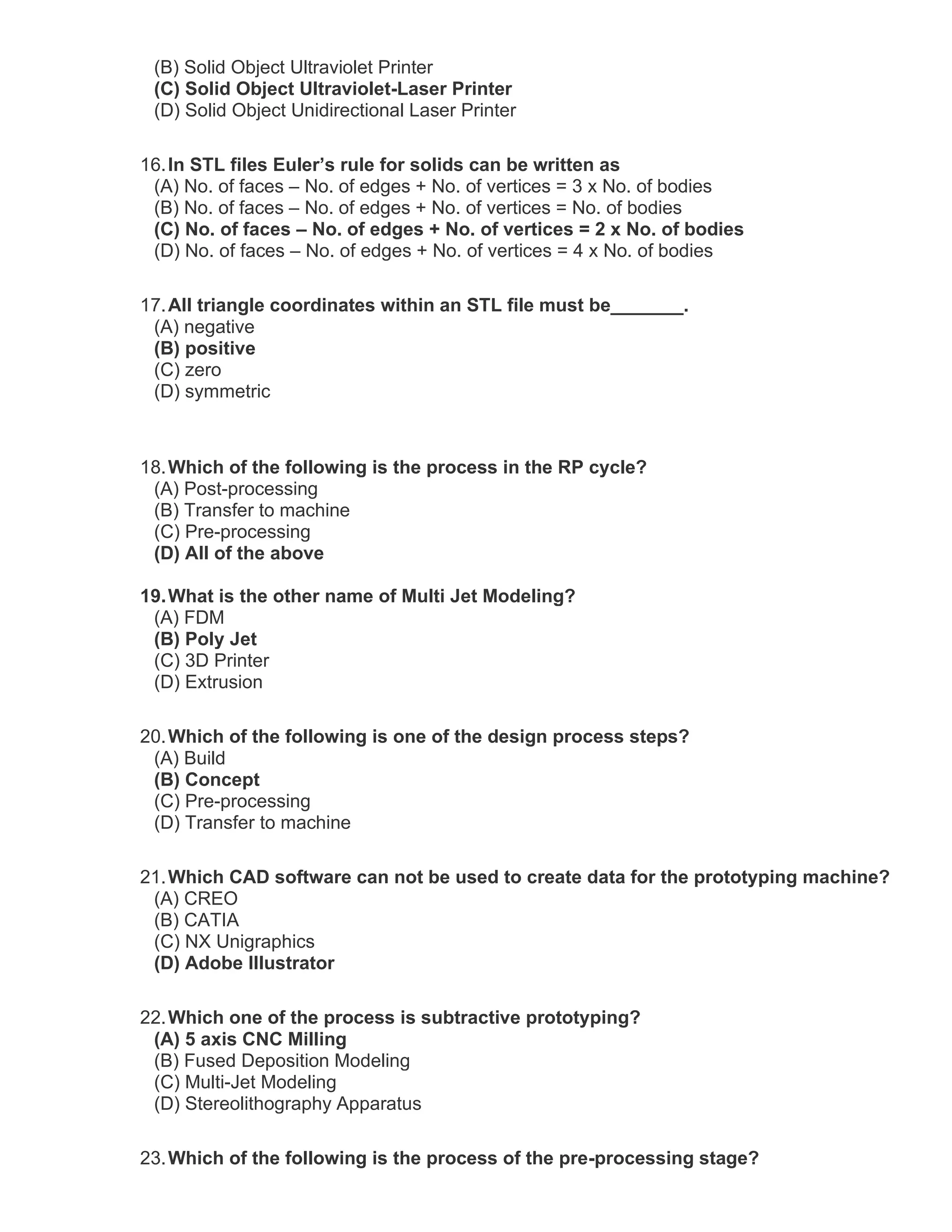 Additive manufacturing mcq.pdf