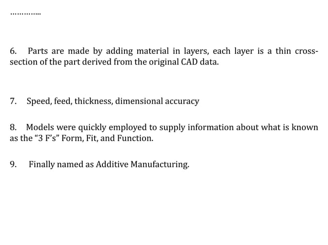 Additive manufacturing ppt1 | PPT