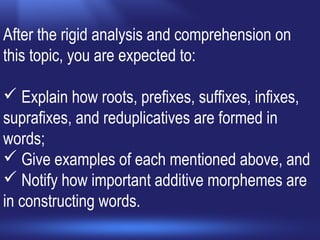 Additive morpheme | PPT