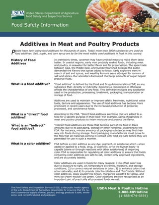 Additives in-meat-and-poultry-products | PDF