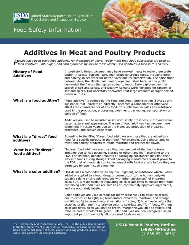 Additives in-meat-and-poultry-products | PDF