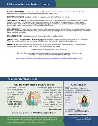 Additives in-meat-and-poultry-products | PDF