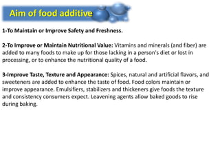 Additives in food | PPT