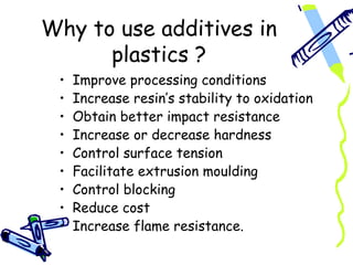 Additives in plastics | PPT