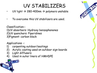 Additives in plastics | PPT