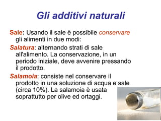 Additivi alimentari | PPT