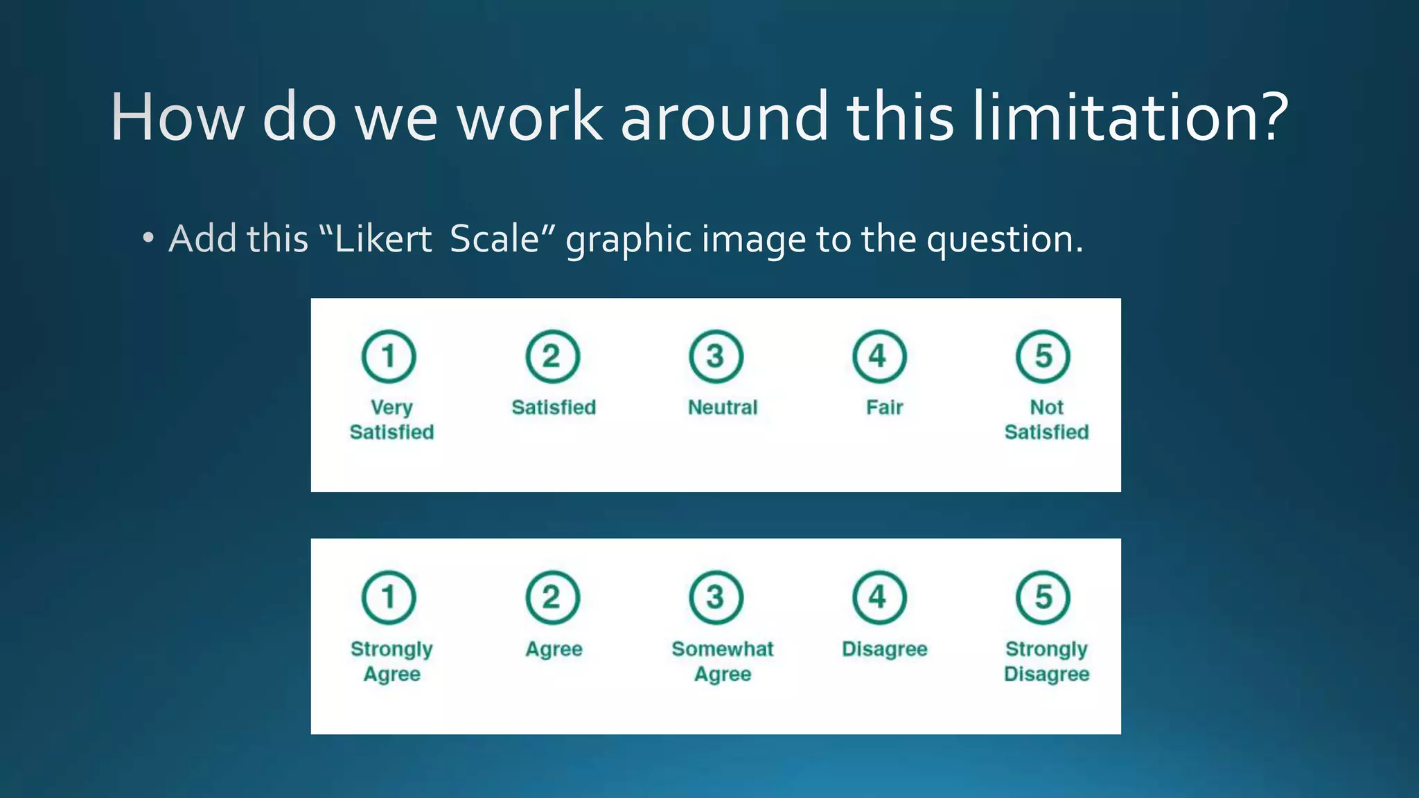 Add likert scale to microsoft forms | PPTX