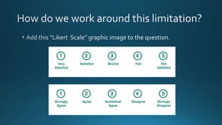 Add likert scale to microsoft forms | PPTX