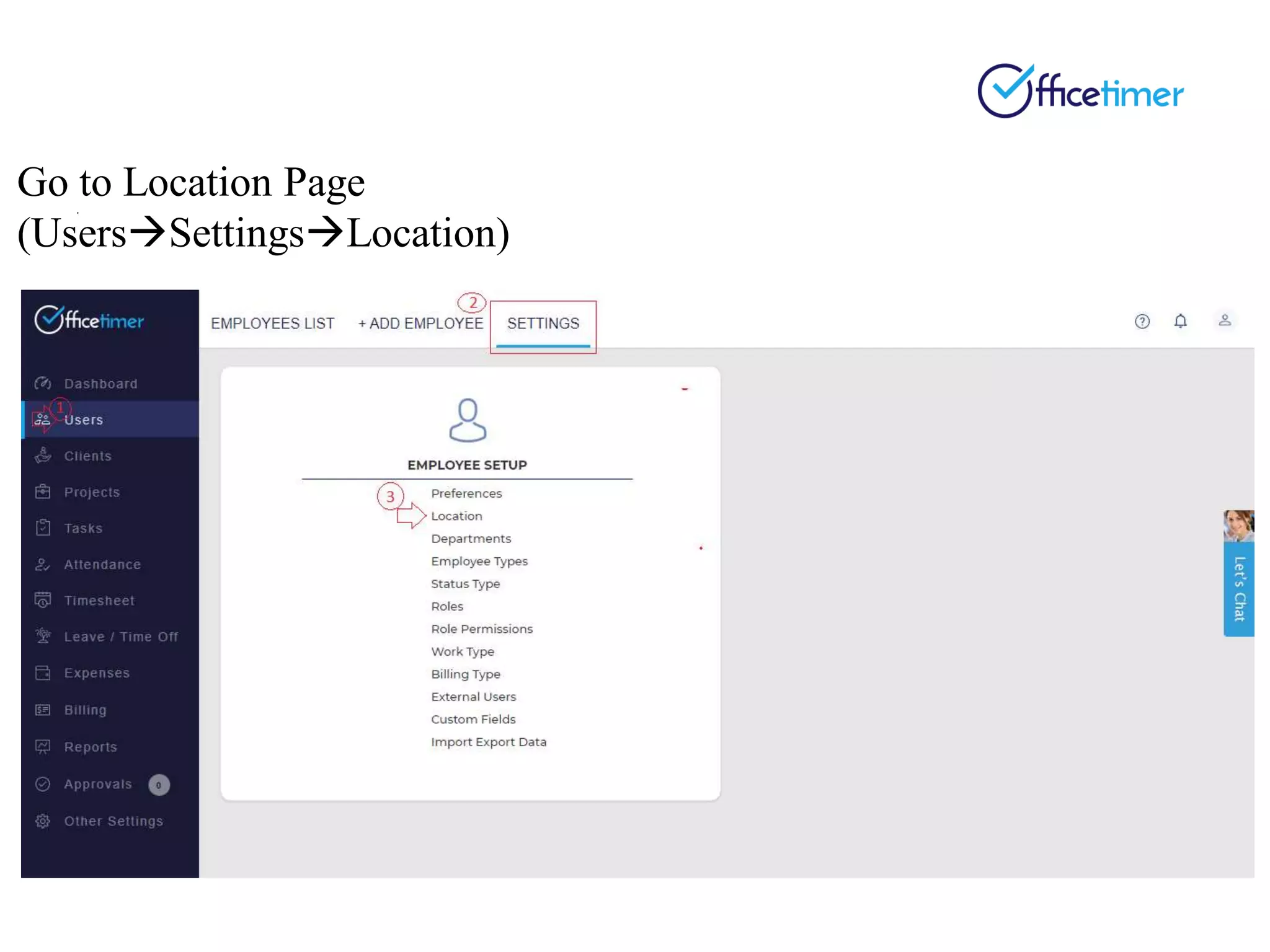 Add Location in OfficeTimer - OfficeTimer Fully Free Time Tracking, HR ...