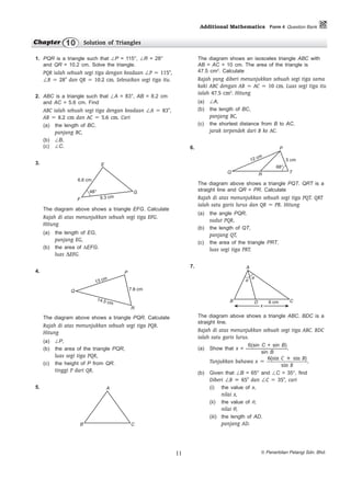 [Add math f4] question bank pelangi | PDF