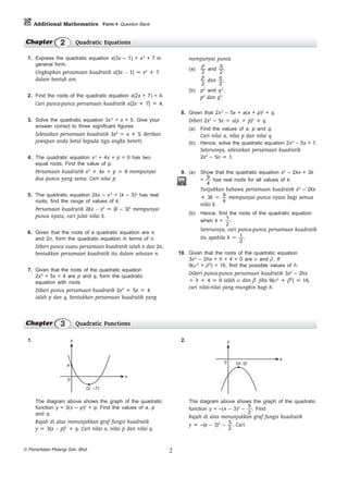 [Add math f4] question bank pelangi | PDF