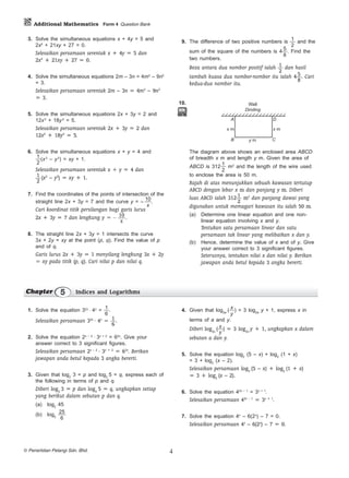 [Add math f4] question bank pelangi | PDF