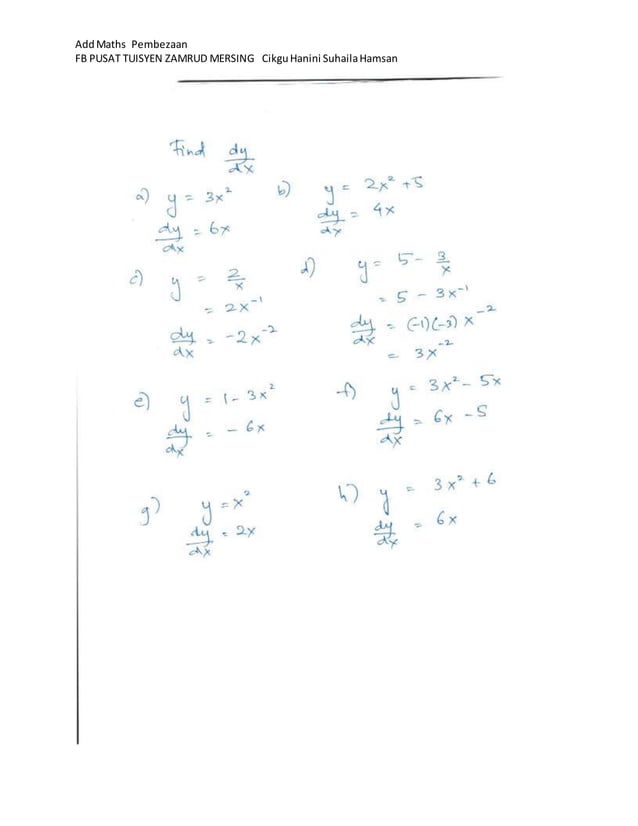 Add maths pembezaan | DOCX