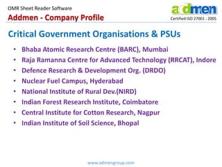 Addmen company profile 14.1 | PPT