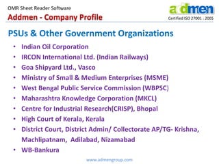 Addmen company profile 14.1 | PPT