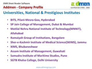 Addmen company profile 14.1 | PPT