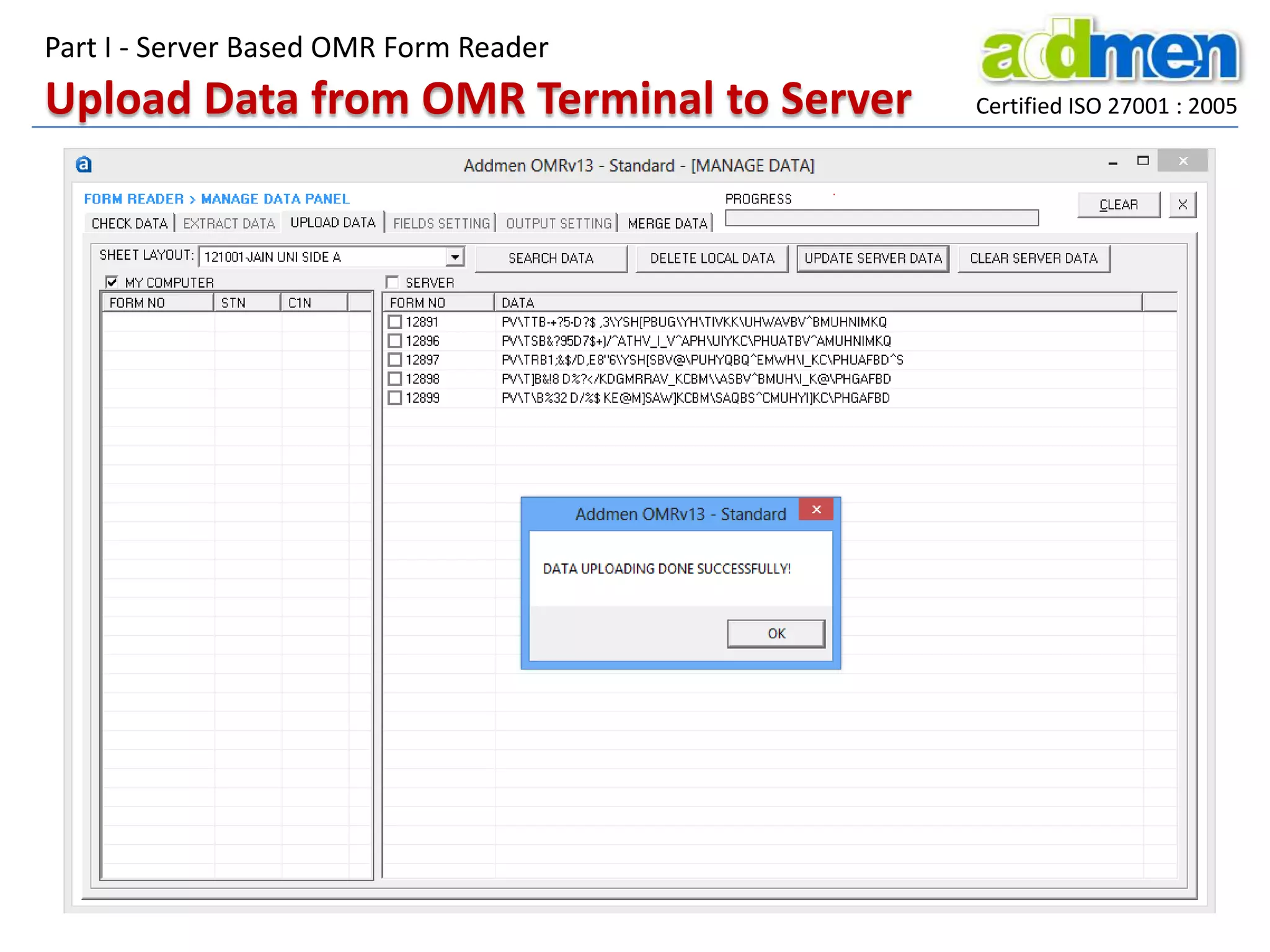 omrformreader - Addmen omr ecas admission 13.3 | PPTX