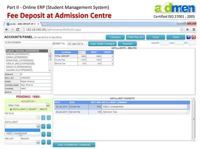 omrformreader - Addmen omr ecas admission 13.3 | PPTX